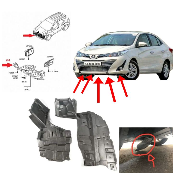 Yaris Engine Shield ( Save Your Car From Rust ) Engine Cover For Toyota ...