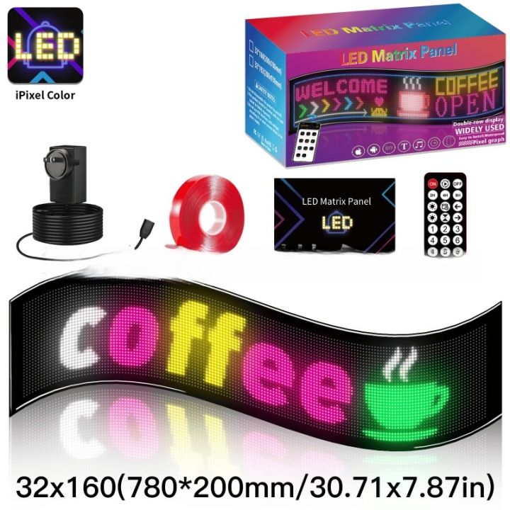 Programmable Flexible LED Display Car Scrolling Advertise Message Soft ...