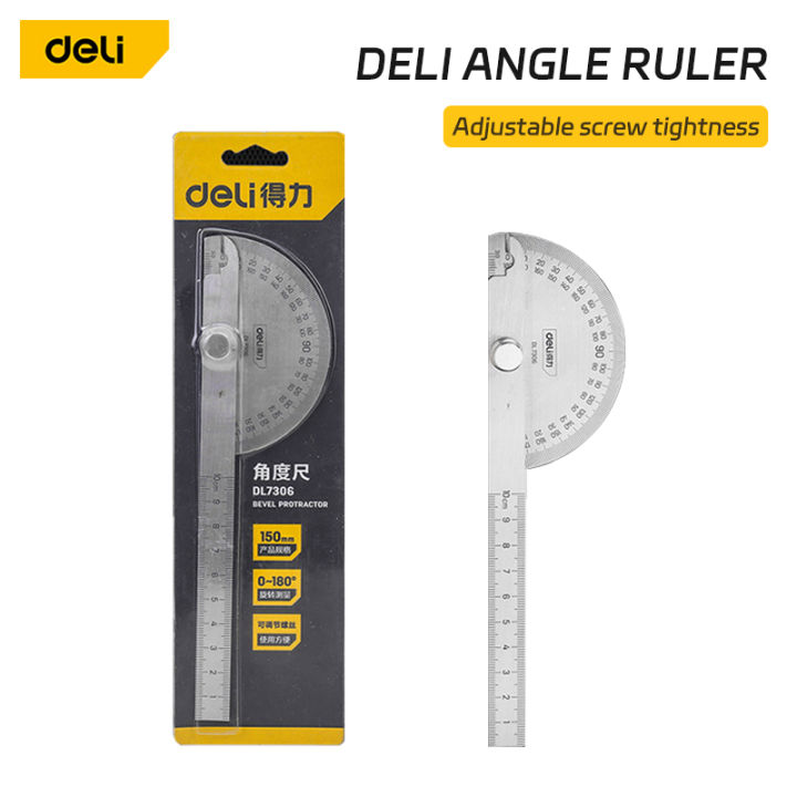 Goniometer Stainless Steel Protractor Metal Ruler Multi Angle Measuring ...