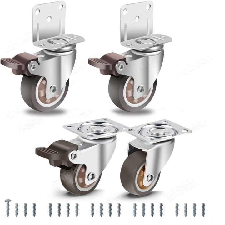 4pcs/lot Universal Swivel Casters for Table Chair Sofa with/without ...