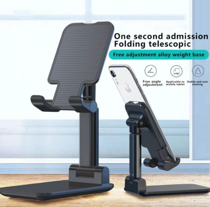 T1 Universal Engonomic Collapsible Adjustable Phone Stand- Mobile Stand ...