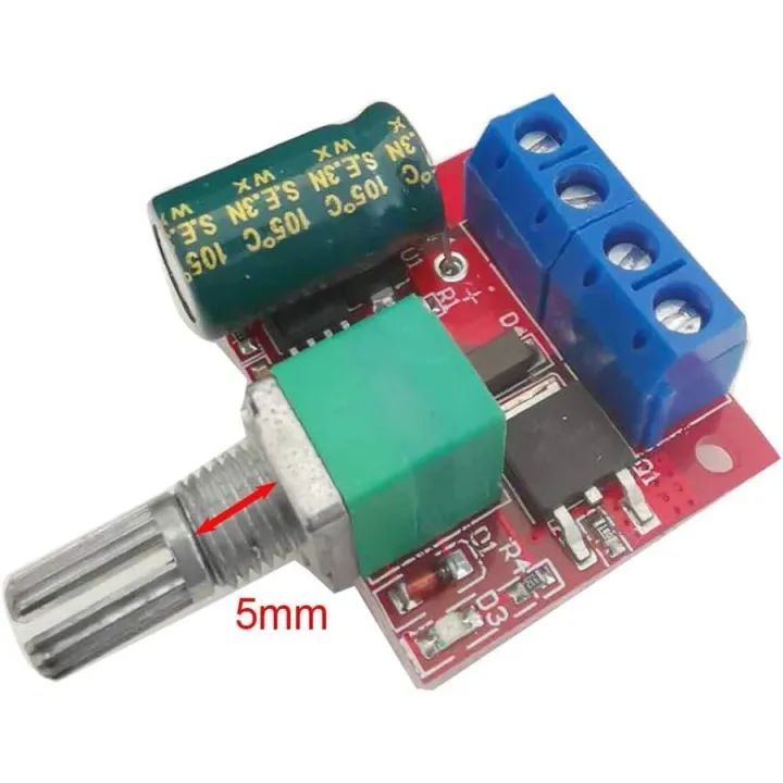 Mini DC Motor PWM Speed Controller, DC 5V-35V 5A Speed Adjustable Switch Module, 6V 12V 24V ...