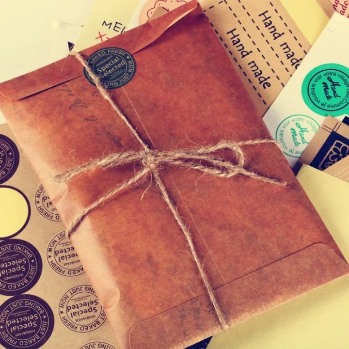 10Pcs/lot Old Style Mini Vintage Paper Envelope Brown Kraft Packaging ...