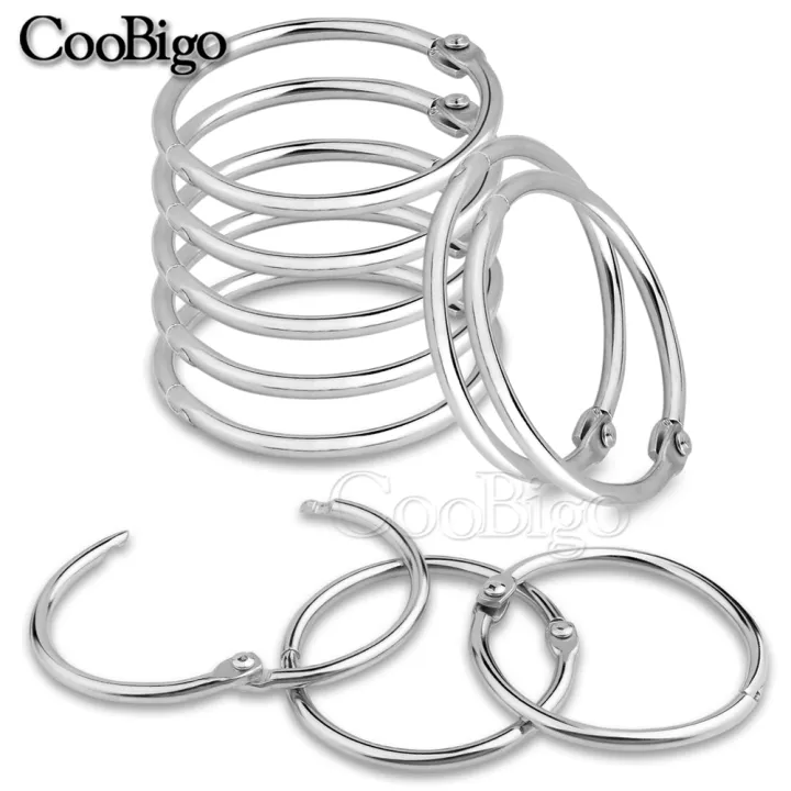 5pcs Metal Binder Ring DIY Albums Loose-leaf Book Hoops Clip Opening O ...