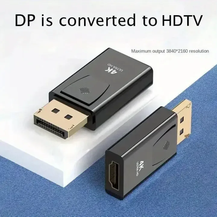 DP To HDTV 4K Connector DisplayPort DP Male to HD Female Adapter ...