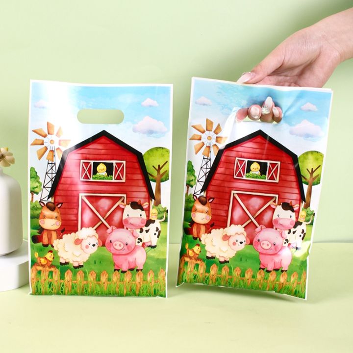 10/20/50pcs Farm Animals Gift Bags Birthday Party Goodie Treat Bags ...