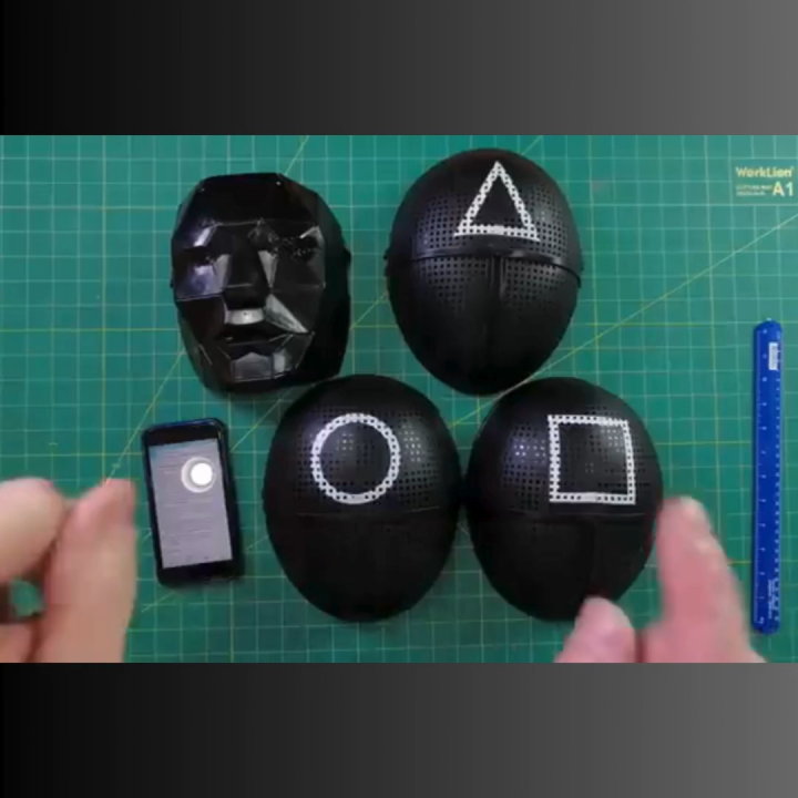 Squid Game Mask Collection | Front Man, Guard (Triangle, Square, Circle ...