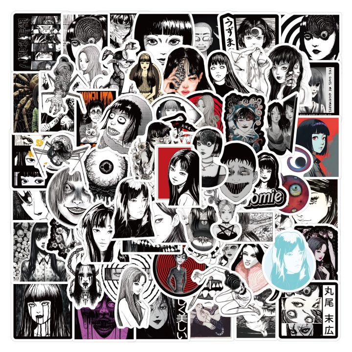 120Pcs Tomie Junji Ito Stickers Horror Anime Sticker Aesthetics ...