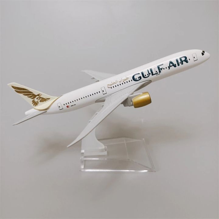 Airplane Model B787 GULF AIR Airline 16CM 1/400 Scale 787 Aircraft ...