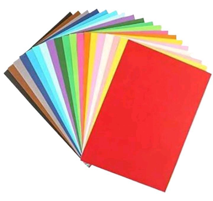 Colour paper | 100 A4 multi colour paper set | Daraz.pk