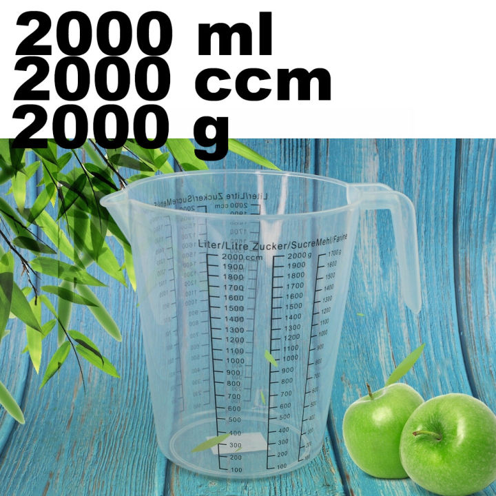 Plastic measuring cup with handle 2000 ml. model Measurement-jar ...
