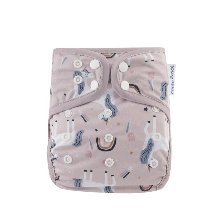 Recycled PUL Waterproof Diaper Cover Adjustable Washable One Size For 3 ...