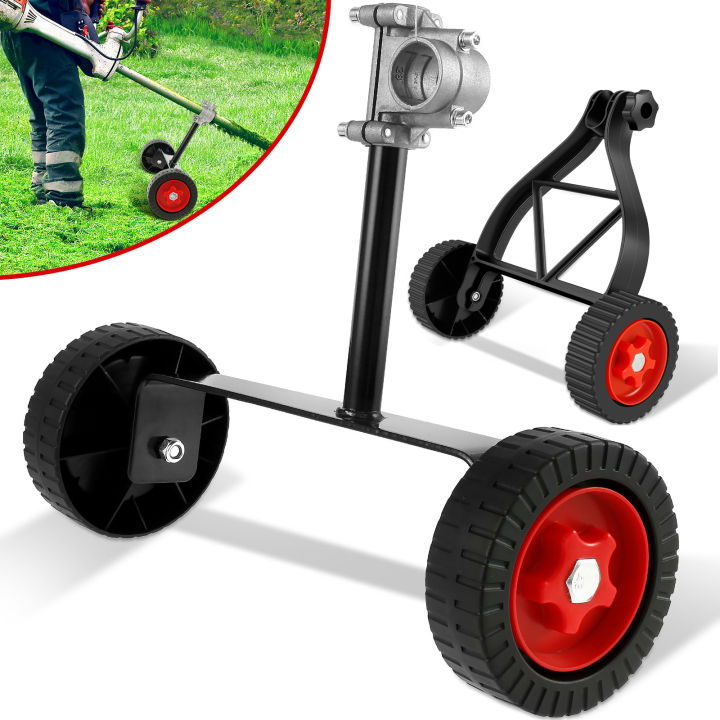 Universal Lawn Mower Support Wheel Adjustable Grass Gasoline Trimmer ...