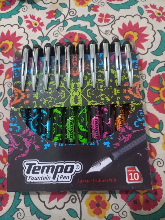 Tempo fountain pen pack of 10 pcs | Daraz.pk