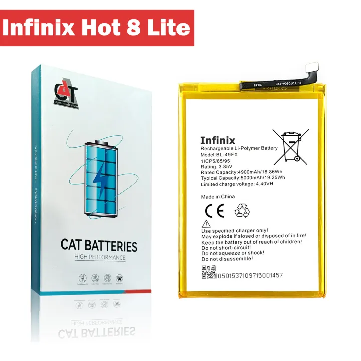 Infinix Hot 8 Lite High Capacity Battery - BL-49FX 5000mAh - CAT ...