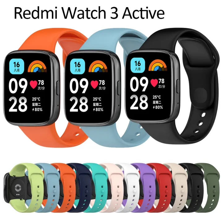 For Redmi Watch 3 Active strap classic colorful soft silicone new smart ...