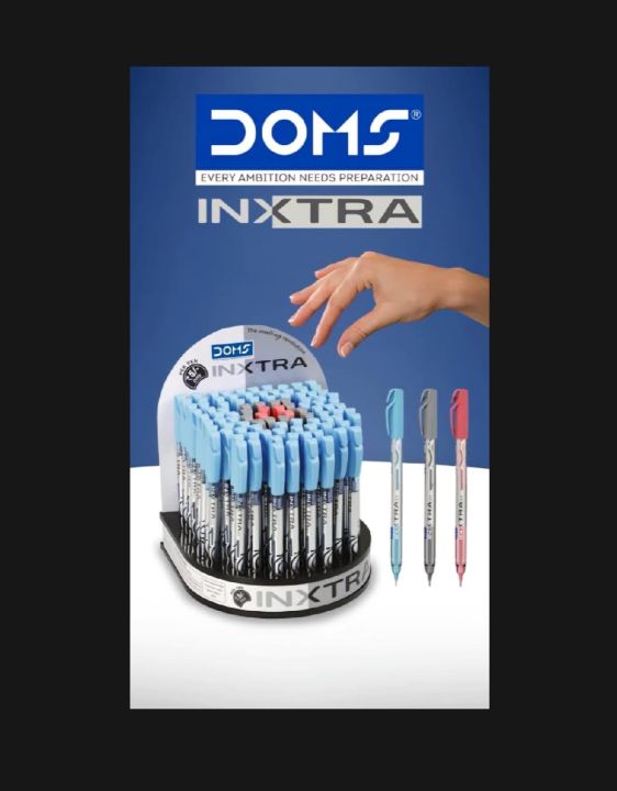 DOMS Inxtra 10/20/50/100pcs. Ball Pen (Black) | Daraz.com.bd