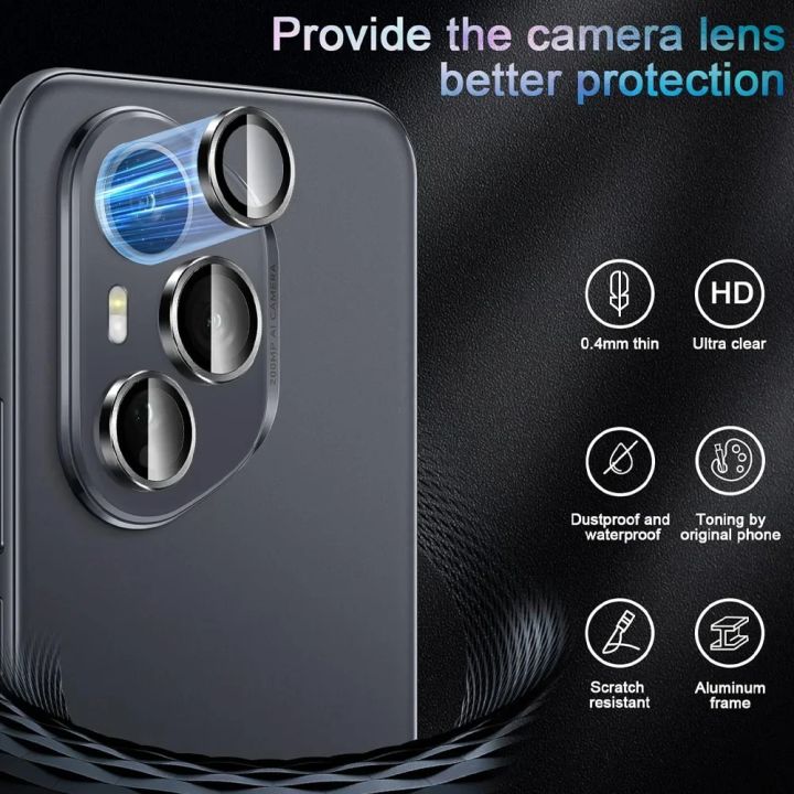 3D Metal Lens Protector Glass For Honor 400 Pro 5G Camera Ring Cap Lite ...