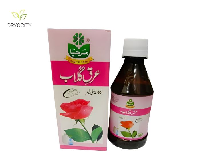 ARQ E GULAB MARHABA 240 ML HIGH QUALITY BOTTLE PACKING | Daraz.pk