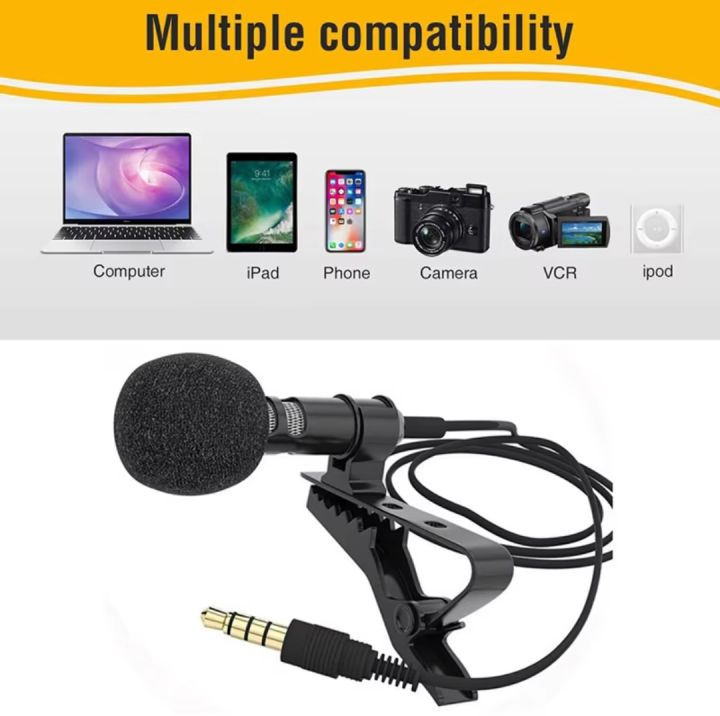 3.5mm Mini Microphone for Smartphones and Audio Devices with Clear ...
