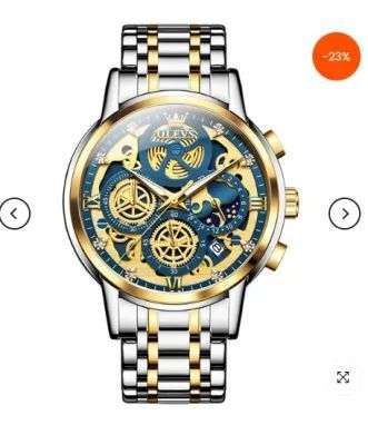 OLI-VS 9947 Top Luxury Brand Chronograph Stainless Steel Wristwatch For ...