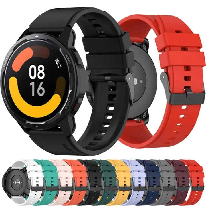 22mm Silicone Soft Strap For Xiaomi Mi Watch Color 2 Sport Watchband For Xiaomi Watch 2Pro S4 S3 ...