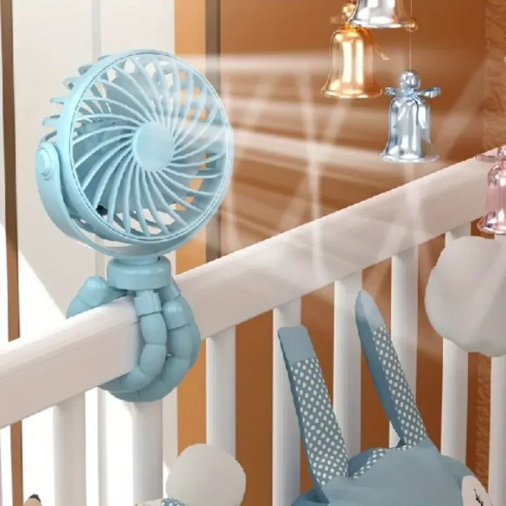 USB Rechargeable Octopus Multifunctional Mini Fan Fixable Small Fan ...
