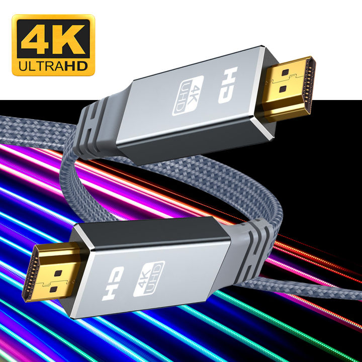4K HDMI Cable Flat Slim 2.0, 18Gbps High Speed, HDMI to HDMI, 4K@60Hz ...