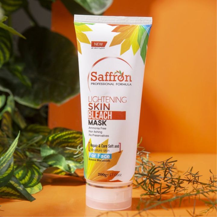 Saffron Lightening Skin Bleach Mask -200G | Daraz.pk