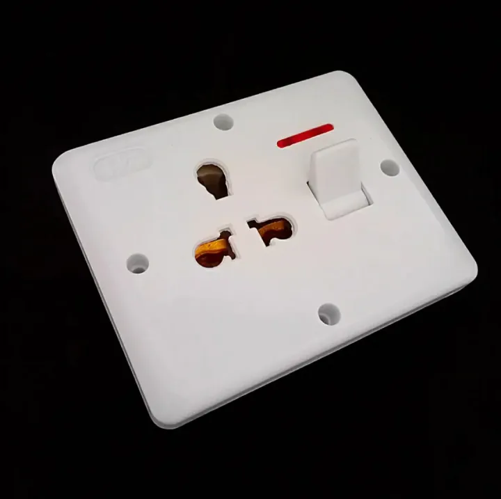 Asim 3 in 1 Universal 3 Pin Power Plug Socket Multi Plug Socket Wall ...