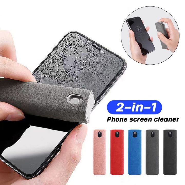 2In1 Multifunctional Portable Mobile Phone Screen Cleaner Set Spray ...