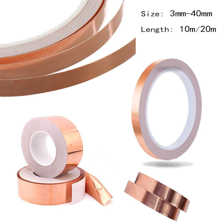 10/20m Coppers Foil Tape Conductive Adhesive EMI Shielding Snail Tape ...