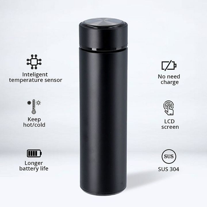 Smart Water Bottle with LED Temperature Display | Daraz.lk
