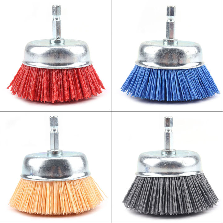 SIFANG 75mm Nylon Cup Brush Wood Polishing Wire Wheel Brush With ...