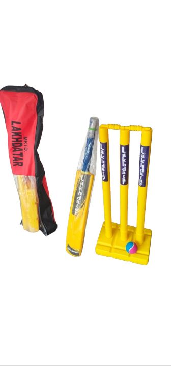 Cricket Set Hard Plastic Lakhdatar | Daraz.com.np