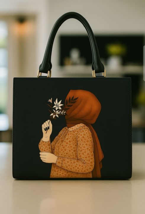 Hijab Tote Premium Ladies Bag 100% genuine pu fabric stuff ladies ...
