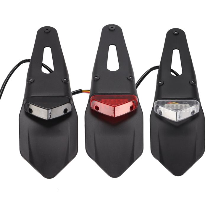 Motorcycle Universal 12V LED Taillight Brake Lamp With Rear Fender ...