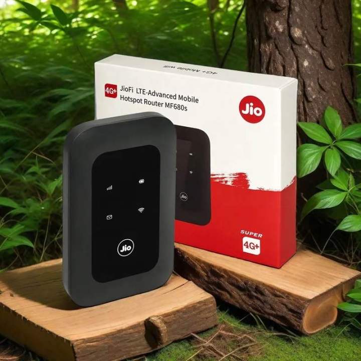 JIO 4G LTE Mobile WiFi Hotspot Portable Router MF680s-2100mAh Battery ...