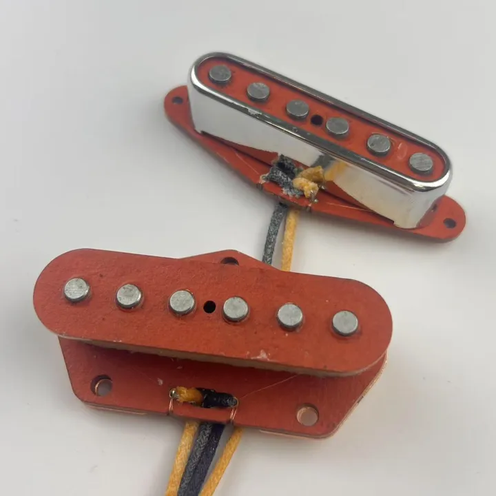 Vintage Red TELE Guitar Pickup Set – Hand-Wound Alnico 5 Neck & Bridge ...