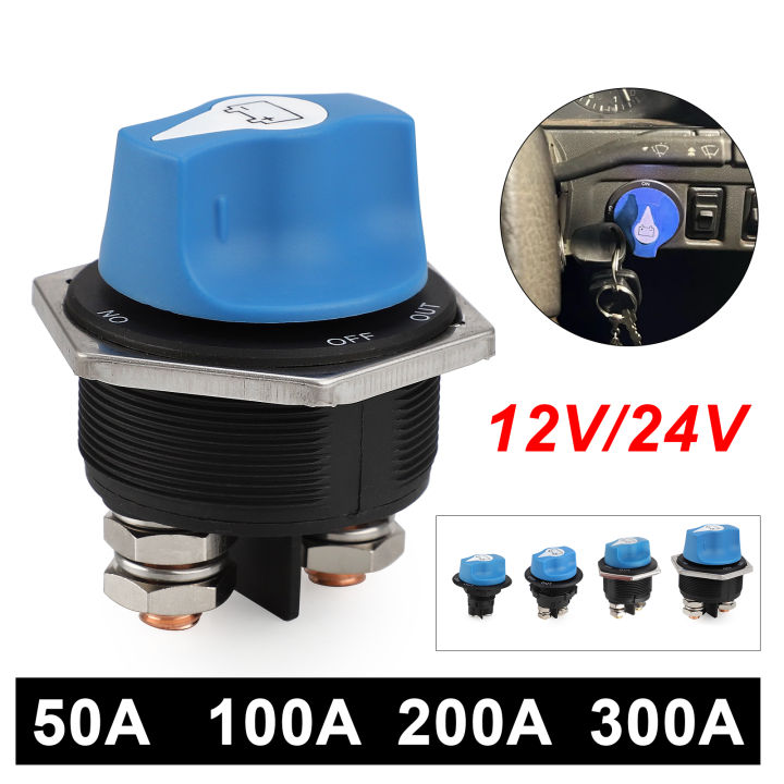DC Disconnecter Power Isolator Cut Off Switch Kit 12V 50A 100A 200A ...