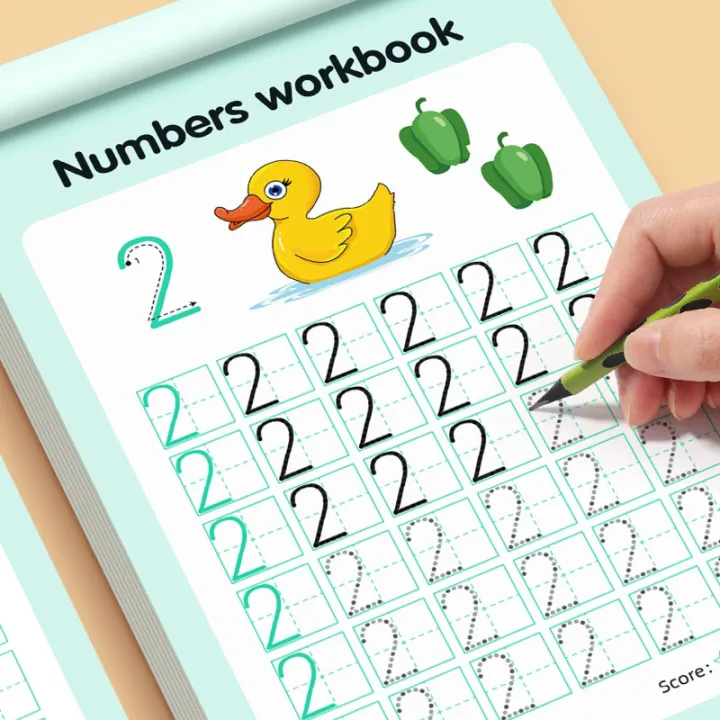 Preschool Number Tracing Book 0-100 - Kids Dot Matrix Copybook For Pen ...