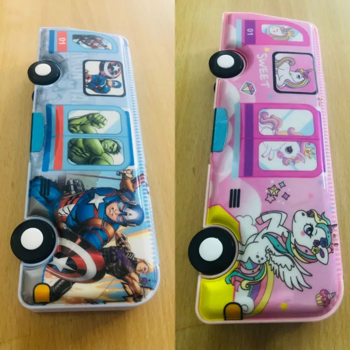 Fancy Pencil Box for kids with different Cartoonic characters | Daraz.pk