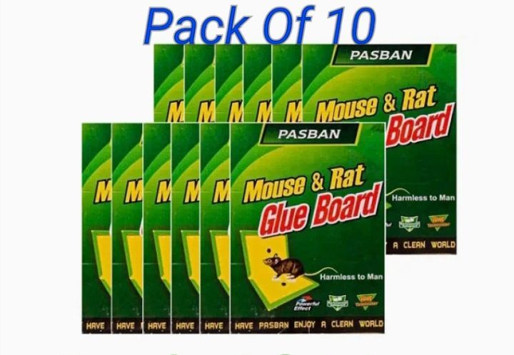 Pack Of 10 - Pasban Mouse And Rat Glue Trap | Daraz.pk
