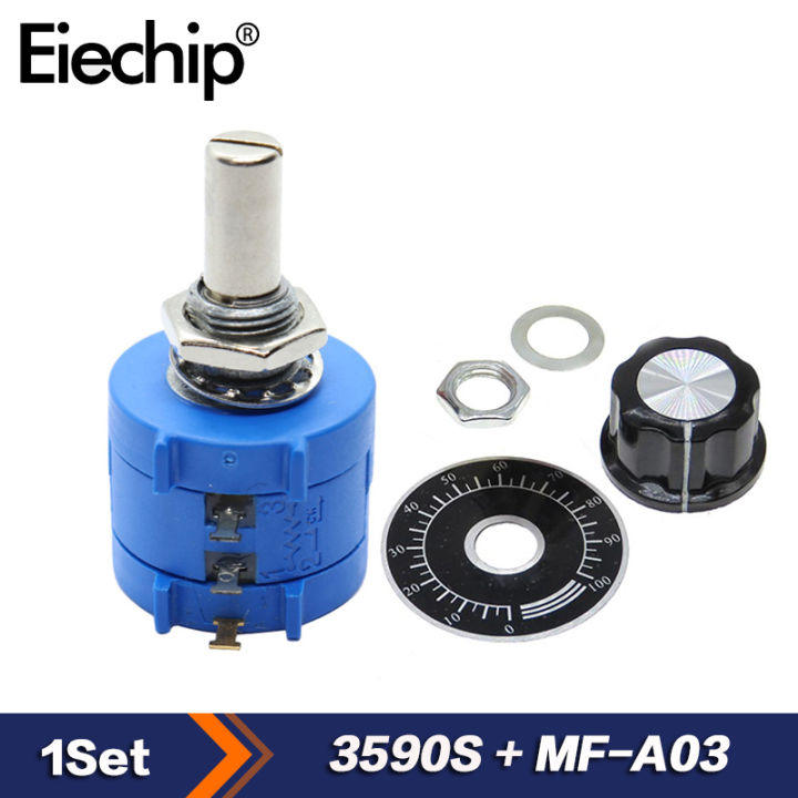 3590S 10K Multiturn Adjustable Resistor Potentiometer kit 200 500 1K 2K 5K 10K 20K 50K 100K ohm ...