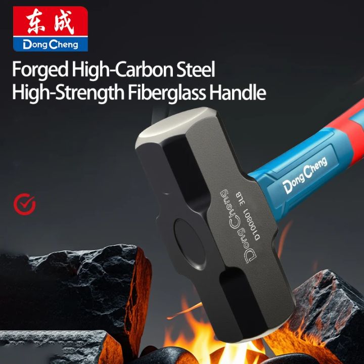 Dual-Color Overmold Grip Masonry Hammer Octagonal Hand Hammer Tool Wall ...