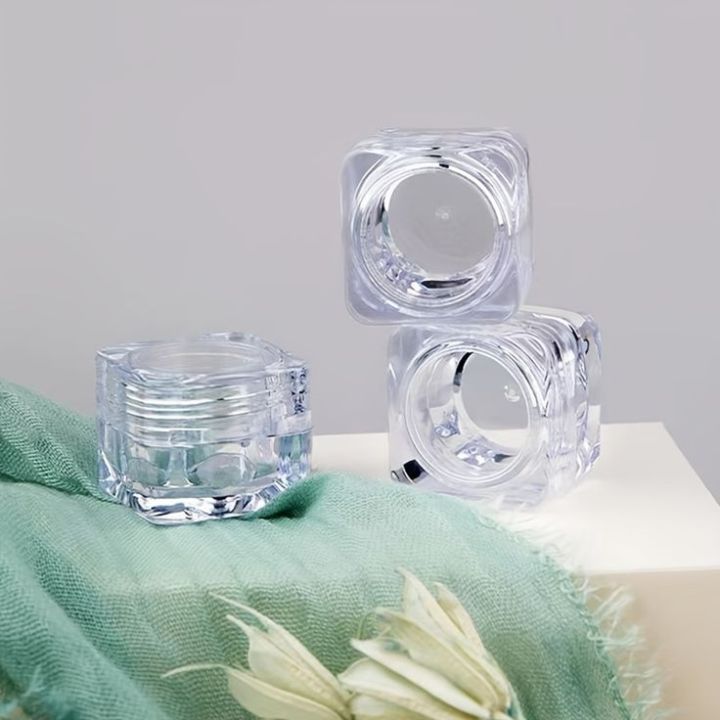 calligraphy inkpot multipurpose jar,clear transparent round jar/box ...
