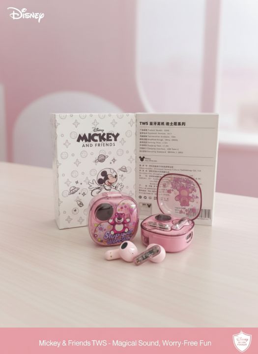 TWS Wireless Earbuds | Pink Lotso Bear Gaming Headset | Bluetooth 5.3 ...