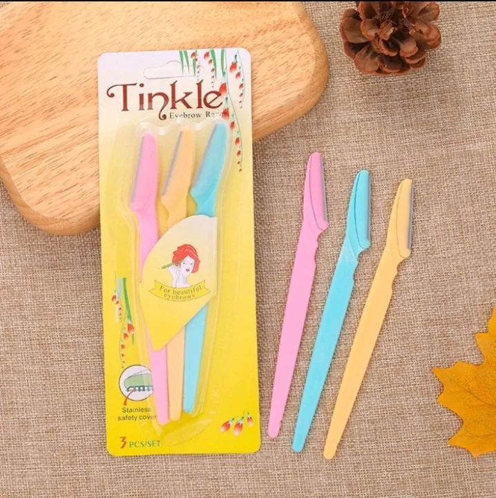 Tinkle Razor Set for Eyebrows, Upper Lip, and Face – 3 Pcs | Daraz.pk