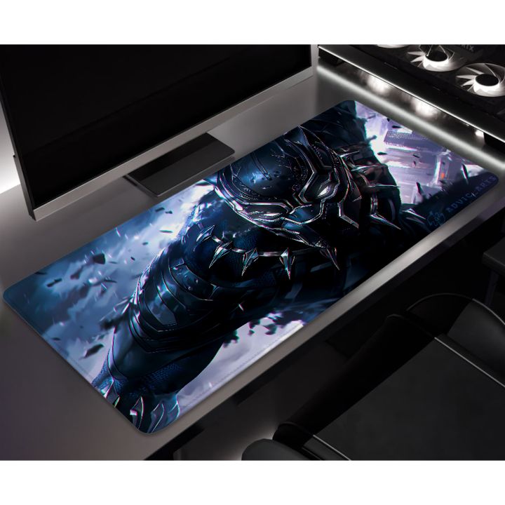 Black Panther King Xxl Mouse Pad 900 × 400 Over Edge Mausepad Non-slip ...