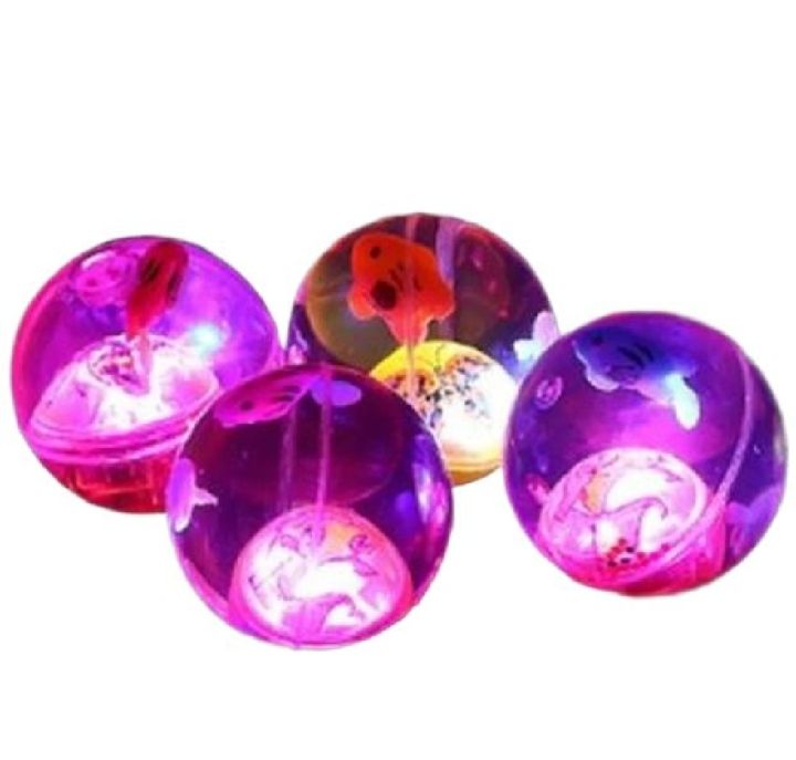 Luminous Ball Rubber Bouncing Ball With Led Light Flashing Ball for ...